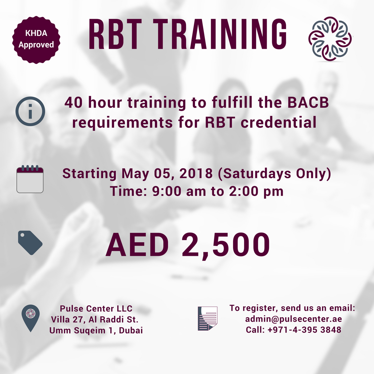 Pulse-RBT Training