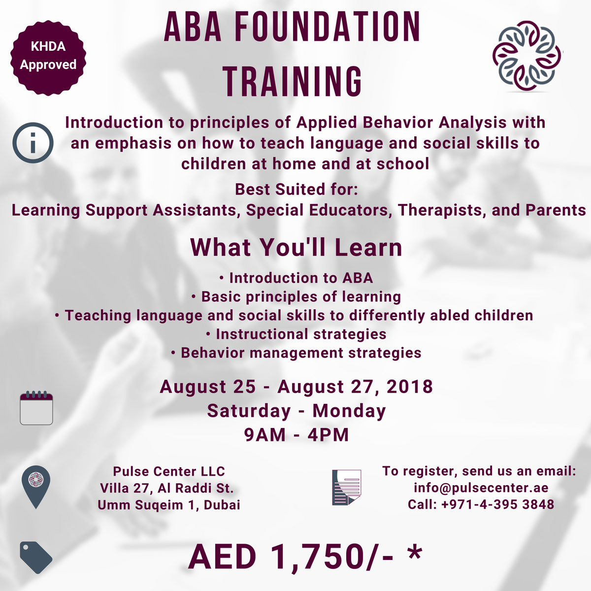 Pulse-ABA Foundation Training - KHDA approved
